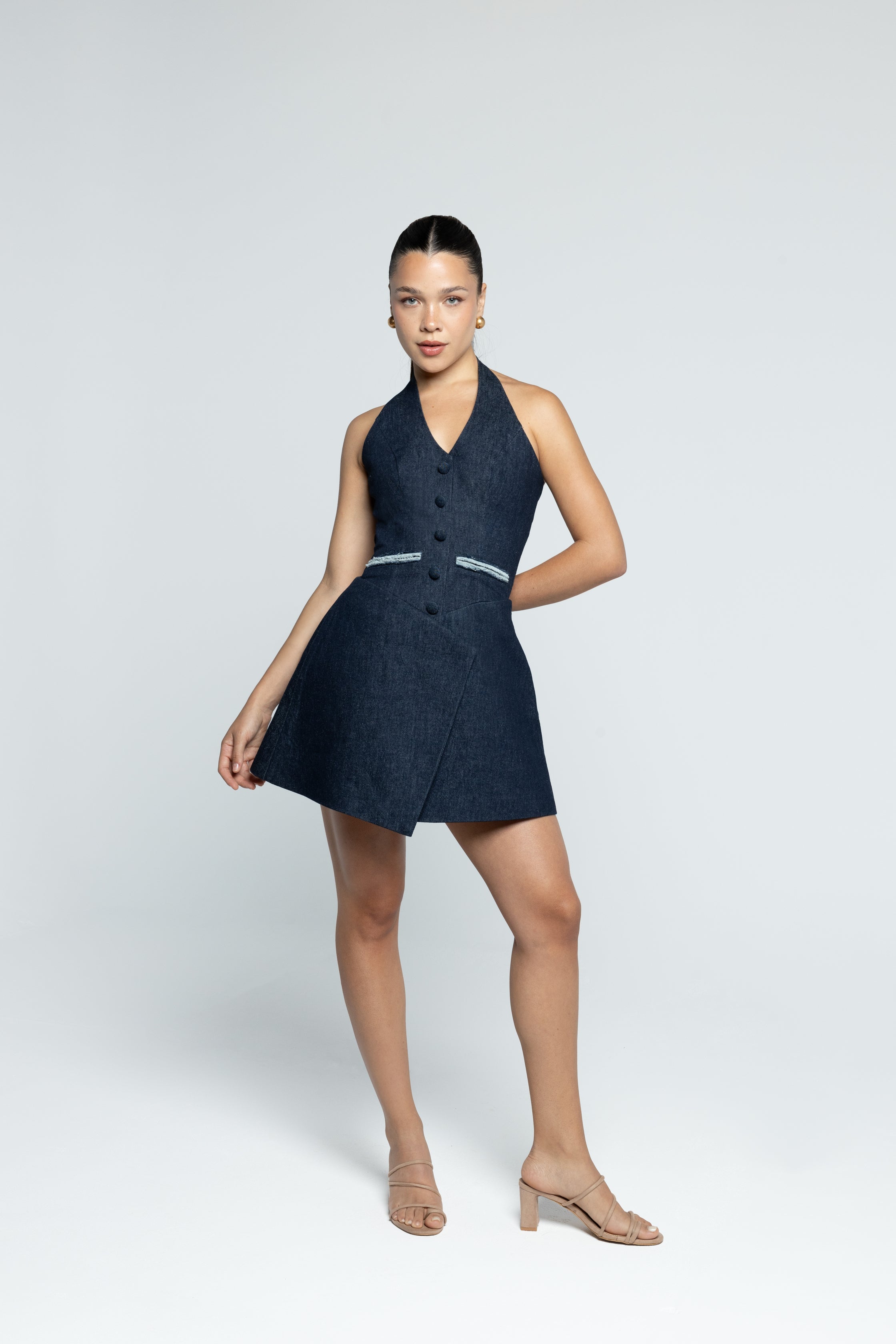 IDA DENIM DRESS – Farah Seif
